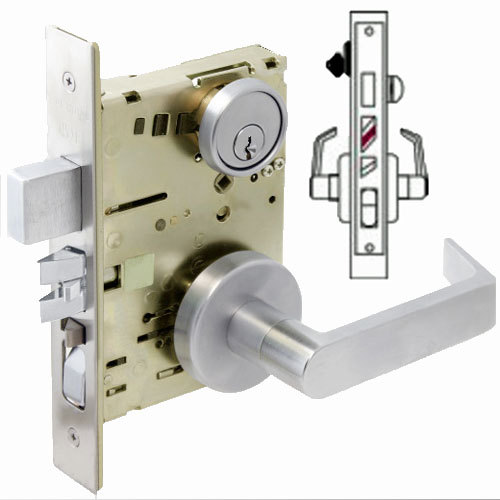 Cal-Royal NM8453 SS entrance mortise lock, heavy duty
