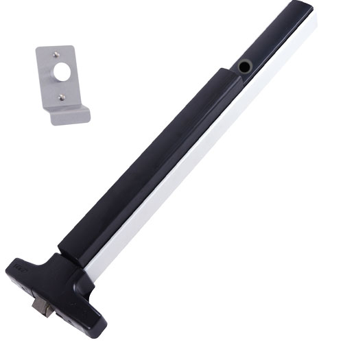 detex v4003p cd 628 99 36 value series wide stile exit device, cylinder ...