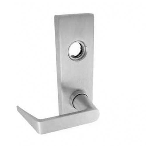 YR08M Dorma exit device lever trim less mortise cylinder
