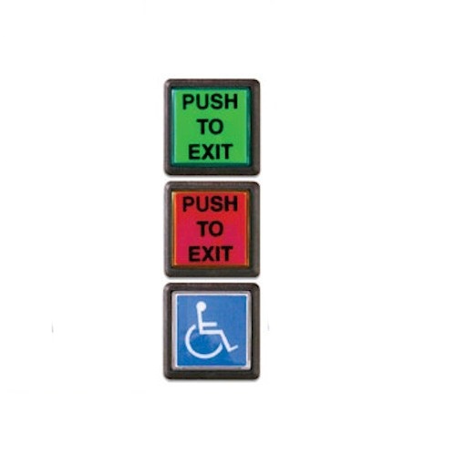 Securitron EEB2 emergency exit button 2 inch green button on single ...